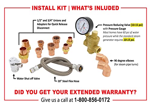 STEAMSPA Generators Quick Installation Kit, SP-STMKIT-01