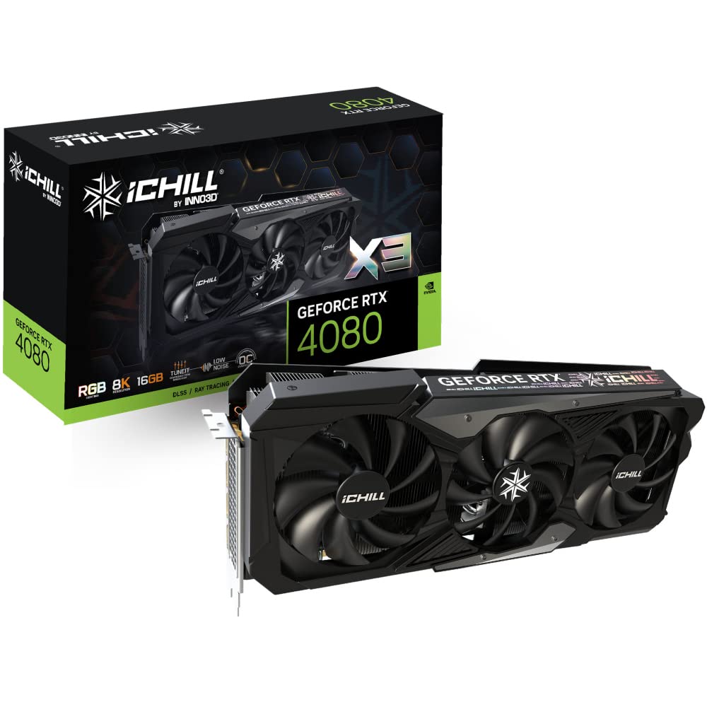 Inno3D RTX4080 IChill X3 16GB NVIDIA GeForce RTX 4080 GDDR6X