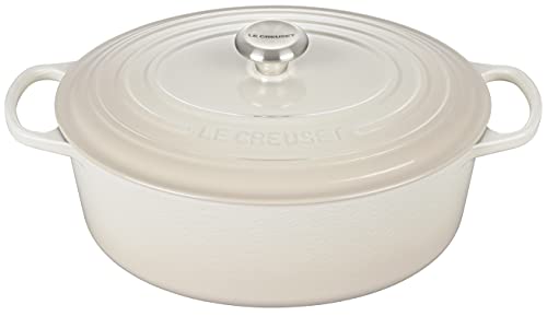 Le Creuset Enameled Cast Iron Signature Oval Dutch Oven, 8 qt., Meringue