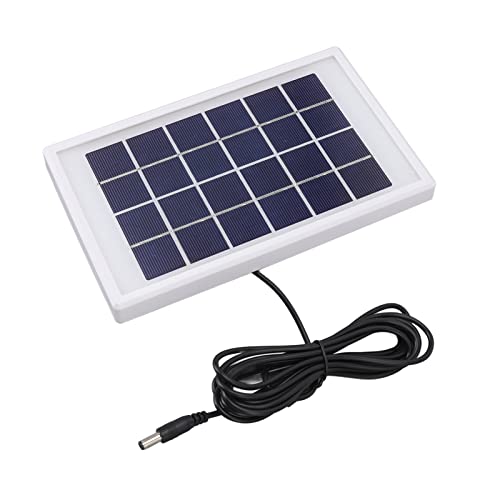 Solar Panel Charger, Lightweight Portable 3W 6V Solar Panel Low Light Efficiency for SolarStreetLights