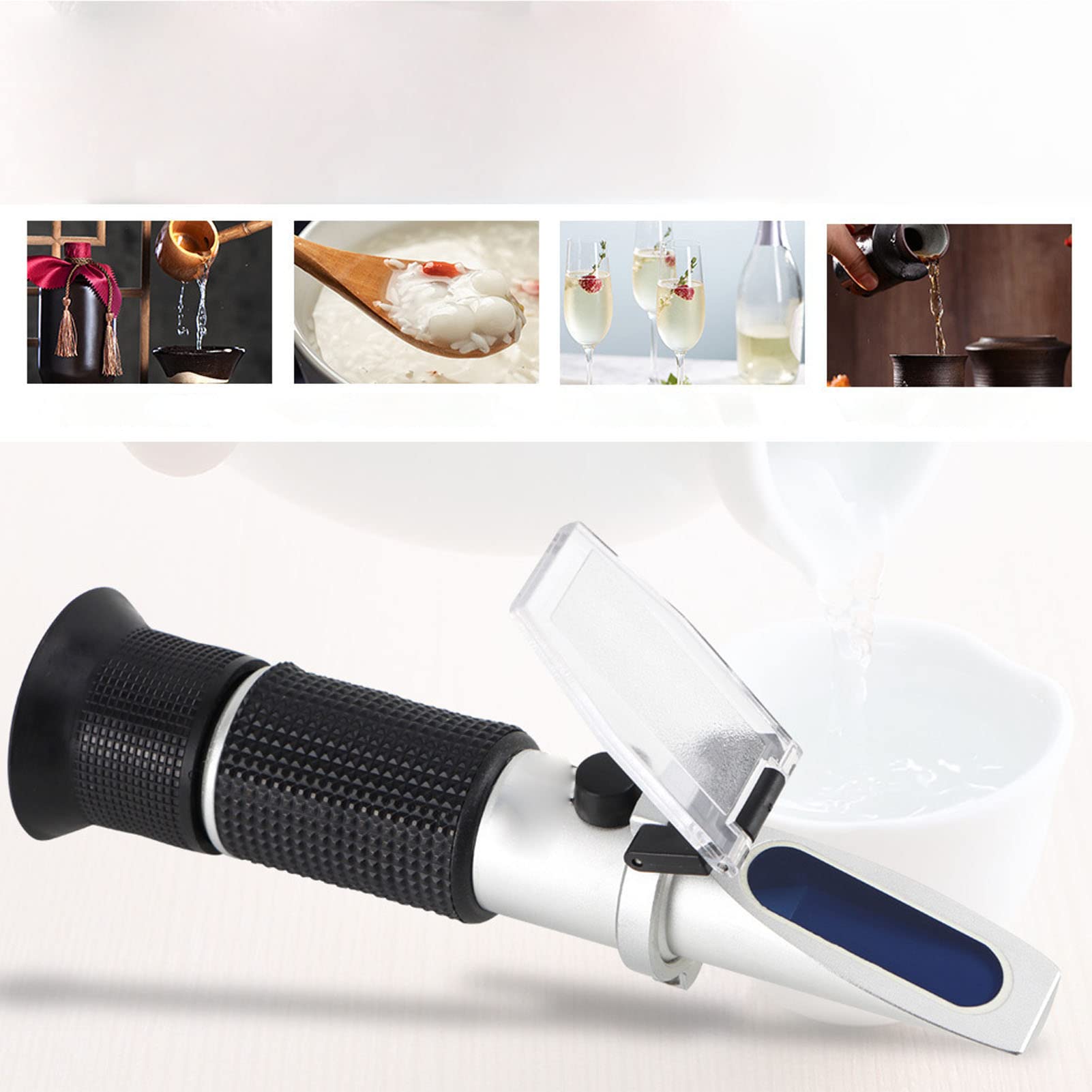 Refractometer Meter Gauge Brix Refractometer for Brewing Beer Wort Refractometer 0β80% Wine Refractometer