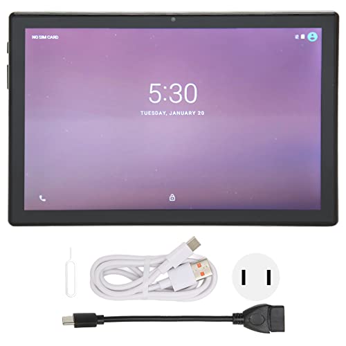 VINGVO 4G Calling Tablet, Green 10in Tablet 1960x1080 IPS Screen 5GWIFI 8 Core CPU for Entertainment (US Plug)