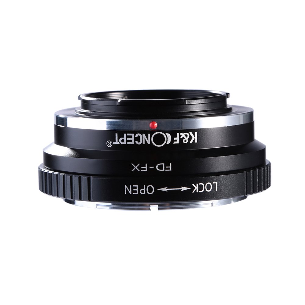 K&F Concept Lens Adapter + Lens Cleaning Cloth - fits FUJIFILM - X (FX) Mount Cameras for Canon FD Mount Lenses