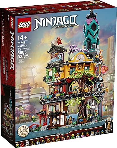 LEGO NINJAGO NINJAGO City Gardens 71741 Building Kit; Ninja House Playset Featuring 19 Minifigures, New 2021 (5,685 Pieces), Multicolor