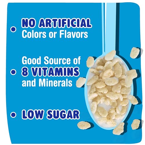 Kellogg's Rice Krispies Cold Breakfast Cereal, 8 Vitamins and Minerals, Rice Krispies Treats, Large Size, Original, 12Oz Box (1 Box)