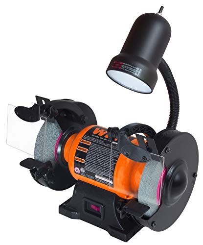 WEN 4276 2.1-Amp 6-Inch Bench Grinder with Flexible Work Light