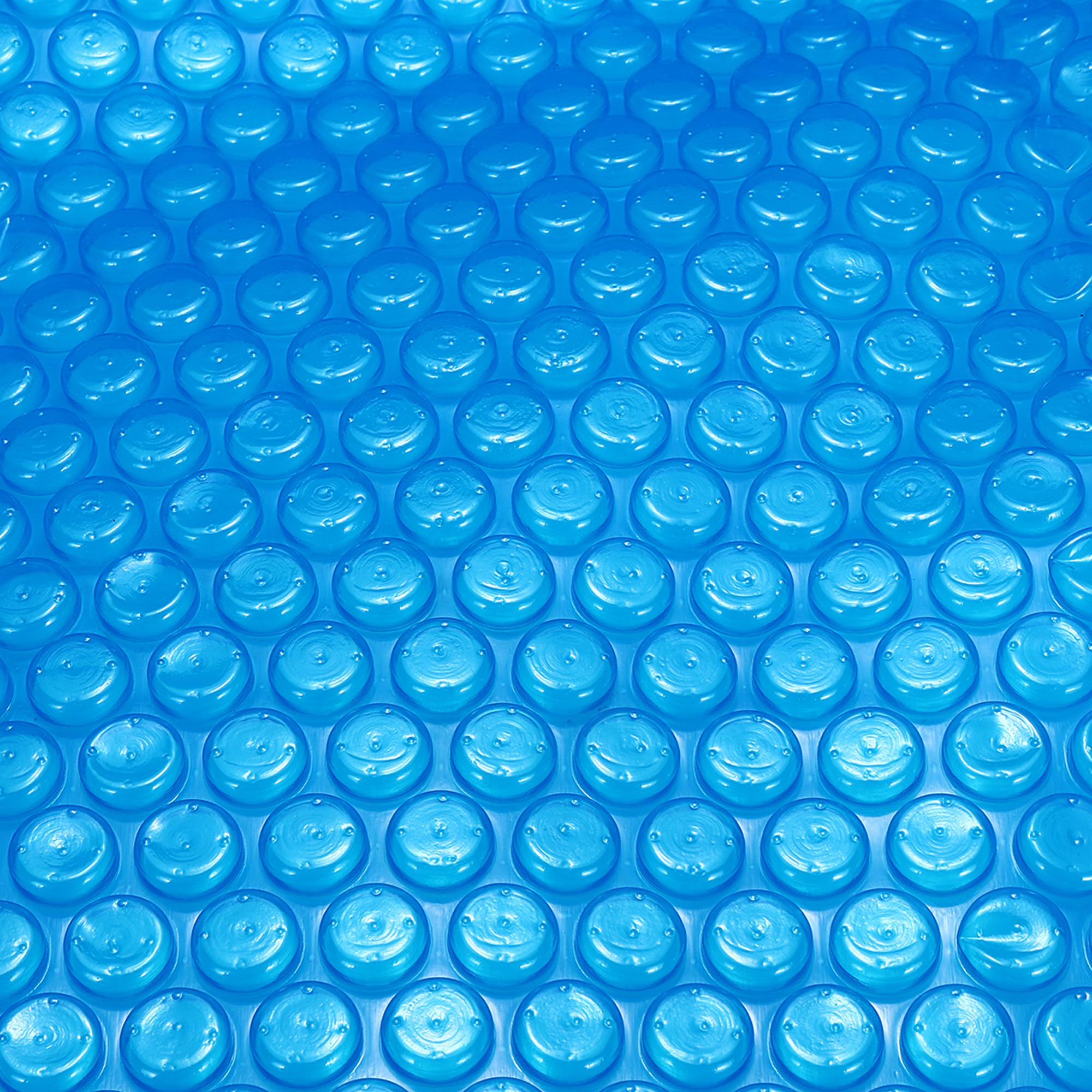Thermal Solar Blanket for Swimming Pool Heavy Duty 16 Mil 7ft x 7ft Floating Spa Blanket and Trimmable Hot Tub Bubble Insulating Cover for Hot Tubs Inground Pools Insulating Solar Heating, Blue