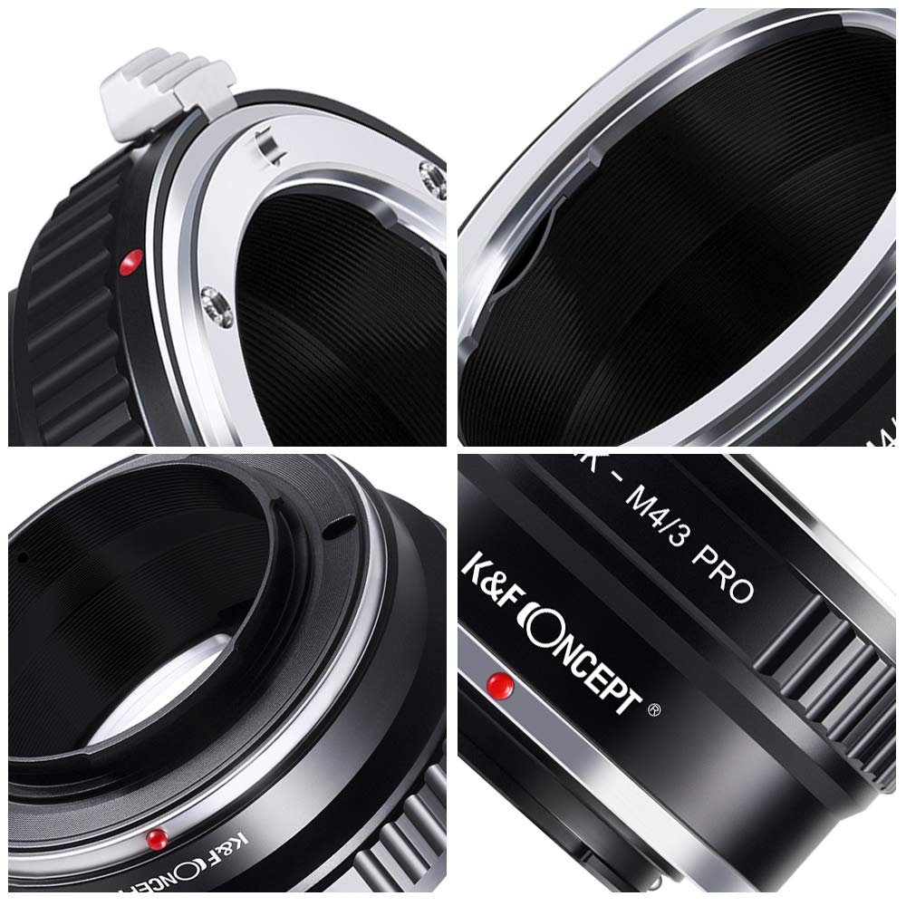 K&F Concept Lens Mount Adapter Compatible for Nikon AI Lens to Micro 4/3 Micro Four Thirds Mount Camera Body with Light-reducing Paint Compatible for GF1 GF2 GF3 G2 G3