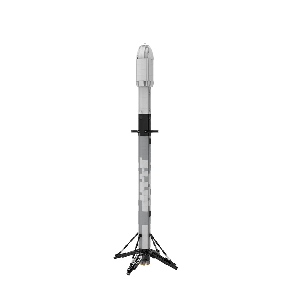 Sayotoo Space Launch System Ultimate Falcon 9 Rocket Building Kit, 860 Pieces Launch Vehicle Falcon 9 Building Set, Falcon 9 Model Building Blocks Toys, Education Outer Space Rocket for Kids Adults