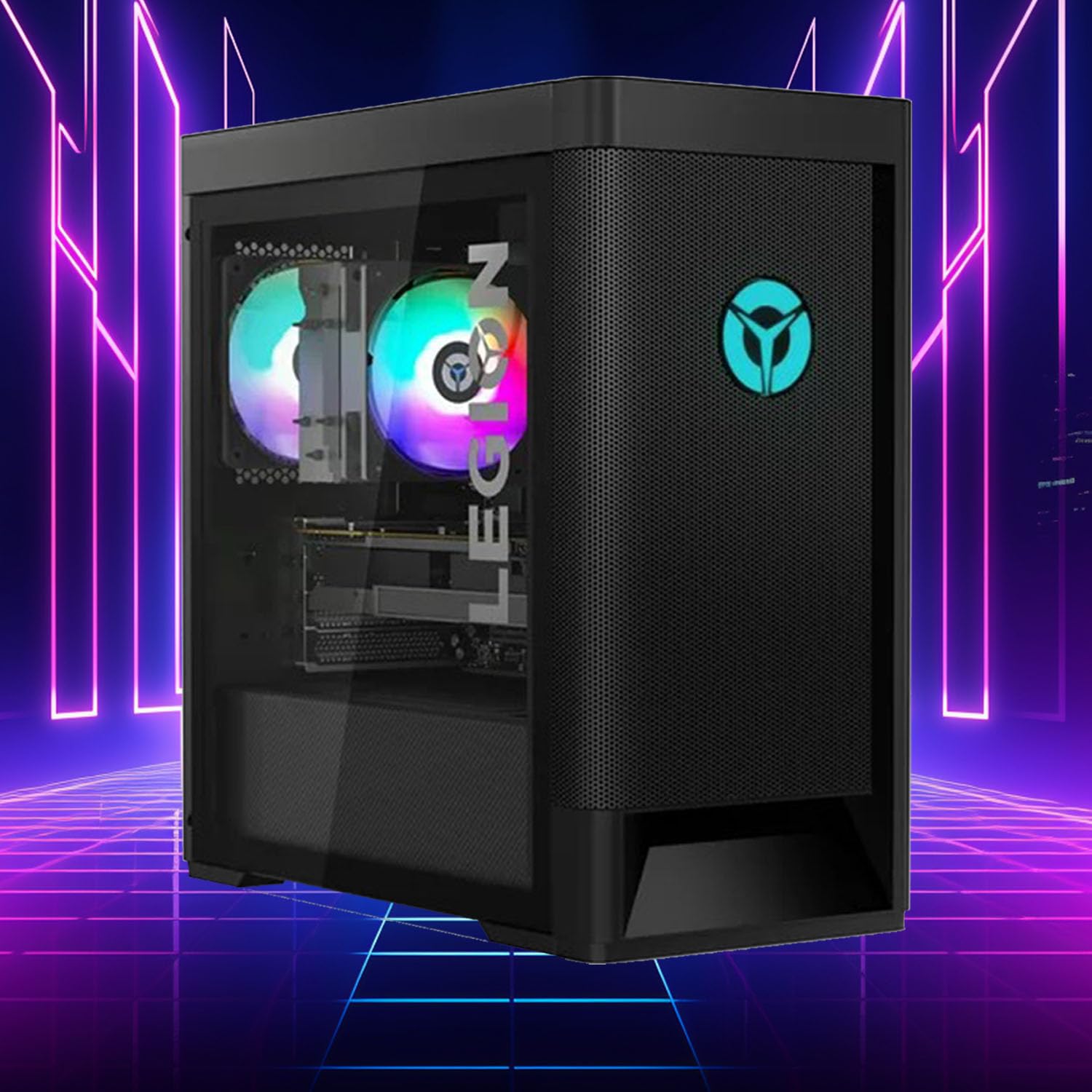 LENOVO Legion T5 Gaming Tower Desktop, AMD Ryzen 7 5700G, GeForce RTX 3060 Ti, 64GB RAM, 1TB SSD + 2TB HDD, Wi-Fi 6, Windows 11 Home, Wired Keyboard&Mouse, Bluetooth, HDMI, DP, Black