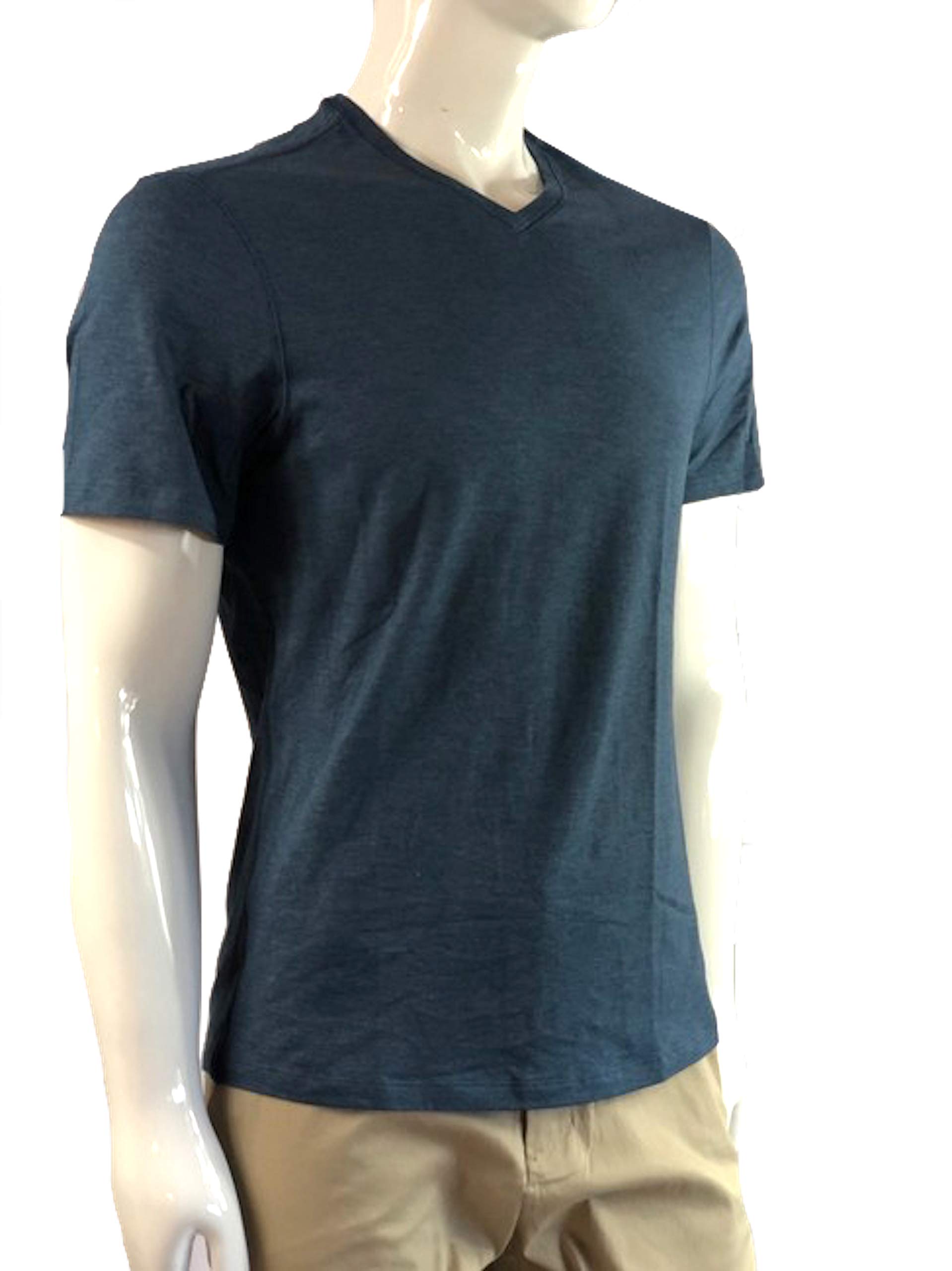 lululemon 5 Year Basic V- HTIR (Heather Iron Blue) (M)
