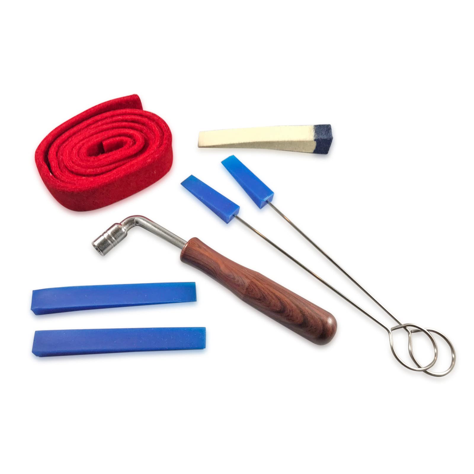 Simple Convenient Piano Tuning Kit - Wrench and Mutes - for Hobbyists and Beginners