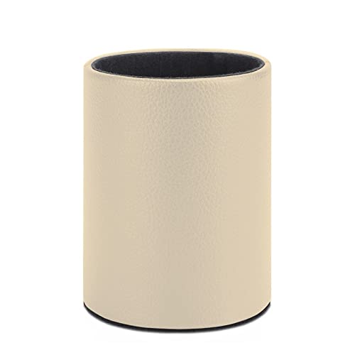 LGBT Gay Pride Flag Pen Holder PU Leather Pencil Cup Cute Desk Organizer Makeup Brush Box for Home Office