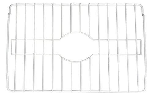 SOFINNI Sink Protectors for Kitchen Sink with White Coating Sink Grate Insert Grid Sink Bowl Drying Rack Small (10.5" x 12.5")