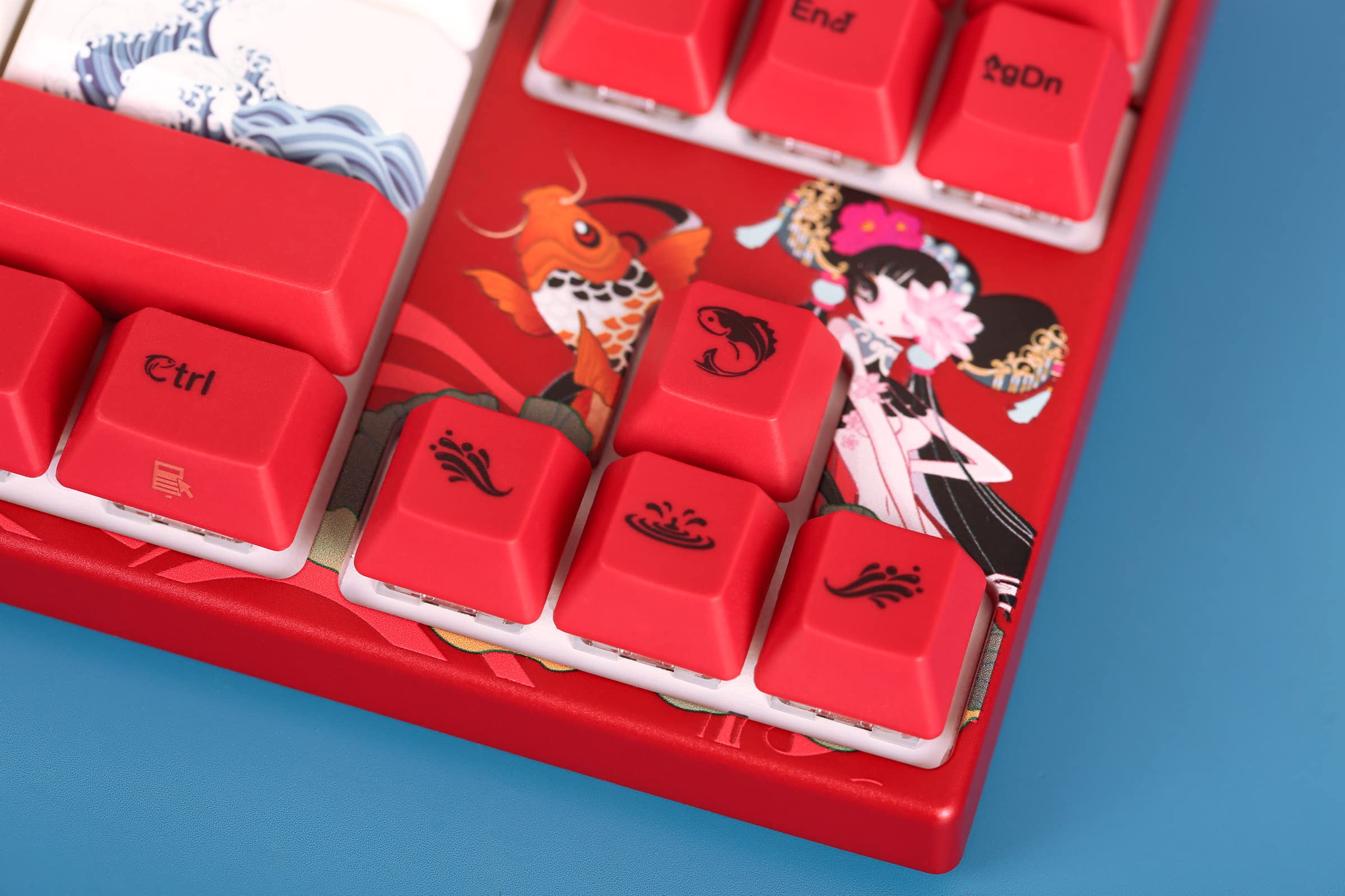 Varmilo VA Series V2 Koi TKL Mechanical Keyboard Cherry MX Red