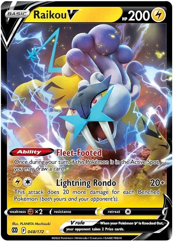 Raikou V - 048/172 - Ultra Rare - Sword & Shield: Brilliant Stars