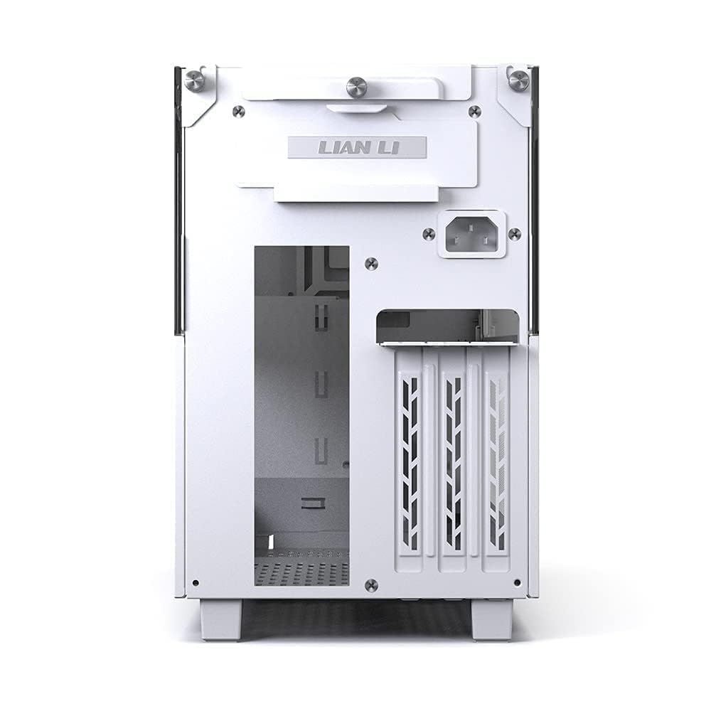 Lian Li Q58 White Color SPCC / Aluminum / Tempered Glass Mini Tower Computer Case , PCIe 4.0 Riser Card Cable Included - Q58W4