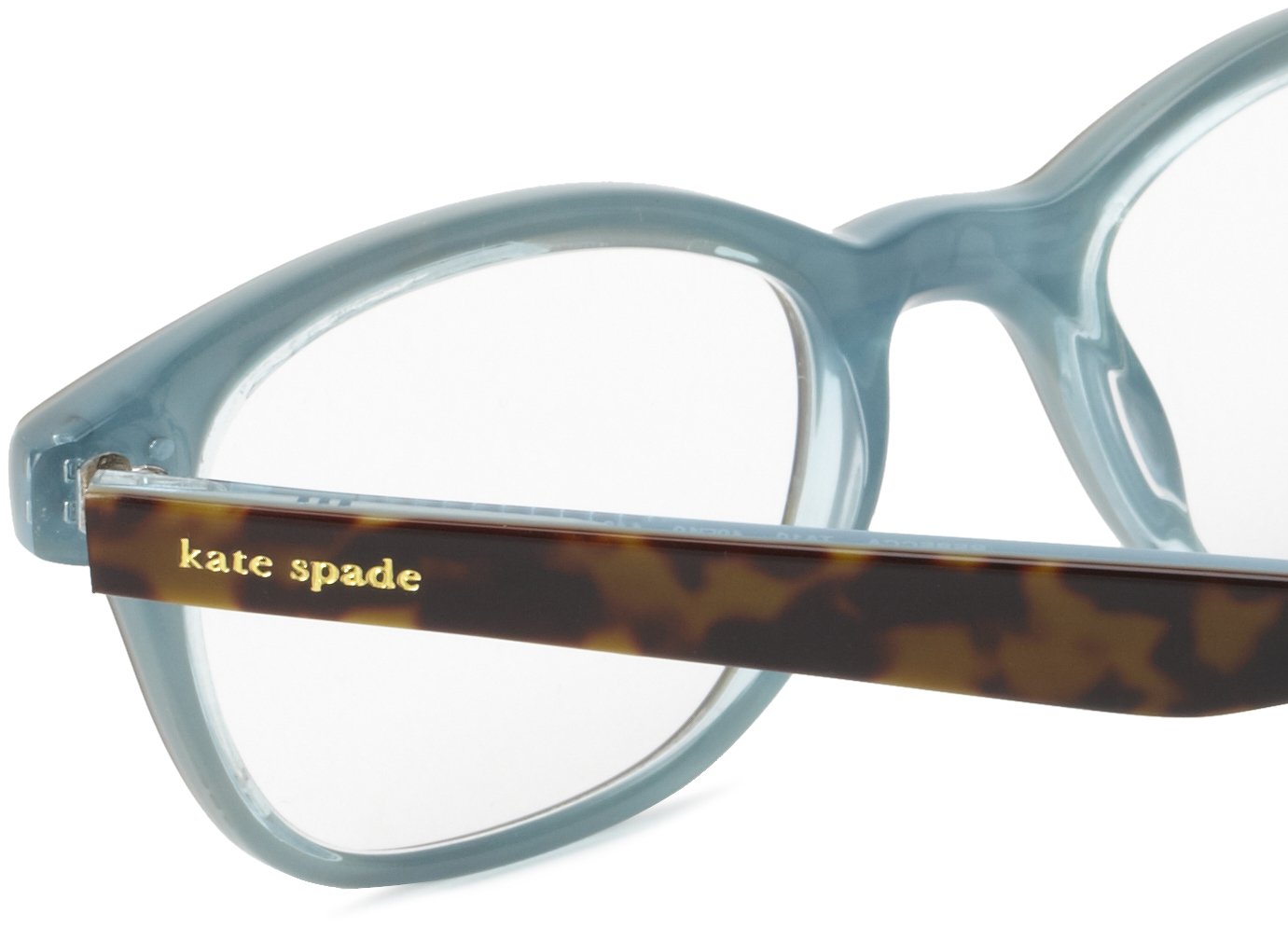Kate Spade Women's Rebec Cat Eye Reading Glasses, Tortoise Aqua, 49 mm (2.5 x Magnification Strength)
