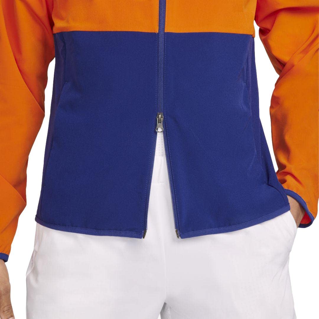 Nike Men's Dri-FIT Rafa Rafael Nadal Full Zip Tennis Jacket (Large, Deep Royal/Orange/White)