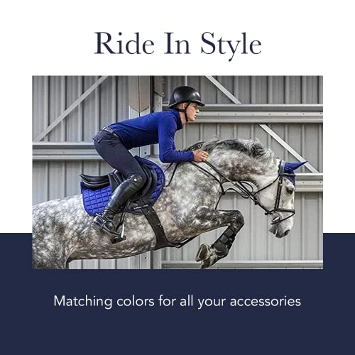 LeMieux ProSport AZURE Color Close Contact/Jumping Suede Square Saddle Pad