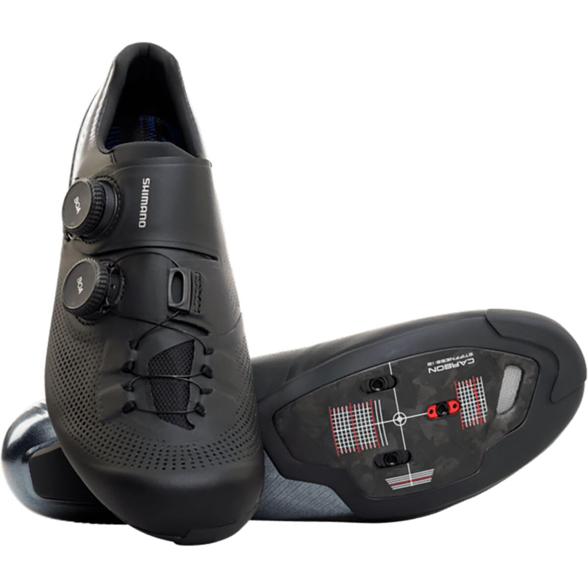 SHIMANO RC903 S-PHYRE Wide Cycling Shoe - Men's Black, 46.0