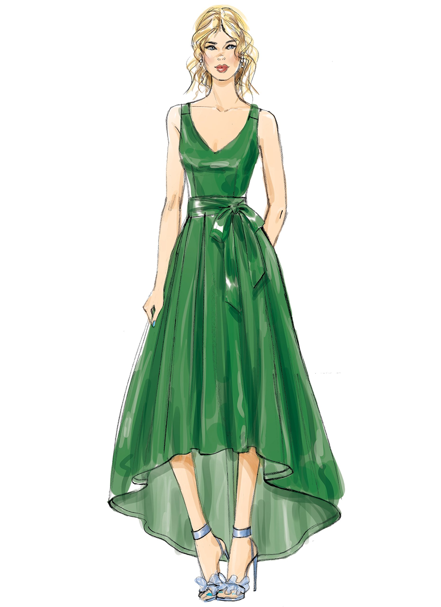 McCall's Patterns Misses/Women's Sleeveless Dresses with Neckline and Hem Variations