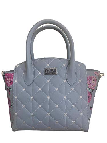 Luv Betsey Kassie PVC Top-Handle Satchel with Crossbody Strap Grey One Size