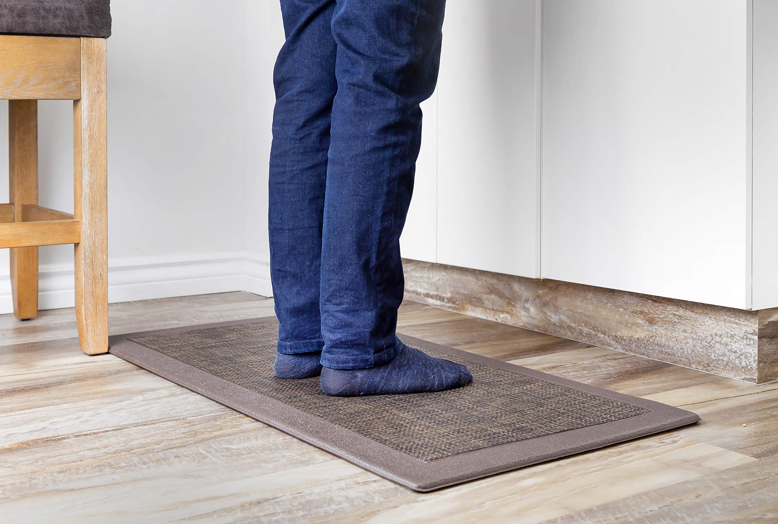 Relax Series Oversized Oil- and Stain-Resistant Anti-Fatigue Kitchen Mat (Espresso)*