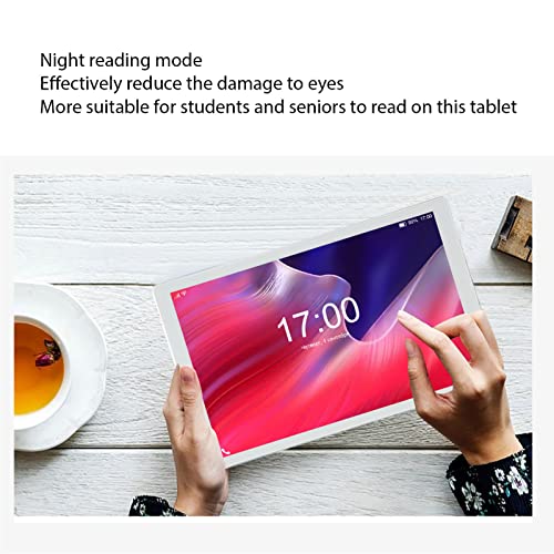 Octa Core Tablet, 3 X 10 Inch Card Slots. Fast Charging on The Go (US Plug)