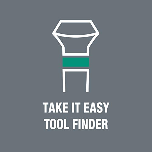 Wera 2035/6 Kraftform MicroSlotted/Phillips Electronics Screwdriver Set and Rack, 6-Piece, 05118152001
