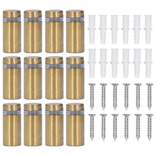 Wall Standoffs, Indoor Outdoor Standoff Screws Rust Proof with Anchor for Displaying