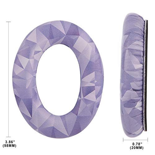 KAHHA Ear Pads,Replacement earpads Compatible with Bose QC25/QC35/QC35II Headphones Ear Cushions with Noise Isolation Memory Foam/ECO Protein Leather(1 Pair,Diamond Purple)