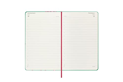 Moleskine Limited Edition Frida Kahlo 12 Month 2023 Daily Planner, Hard Cover, Large (5" x 8.25"), Green