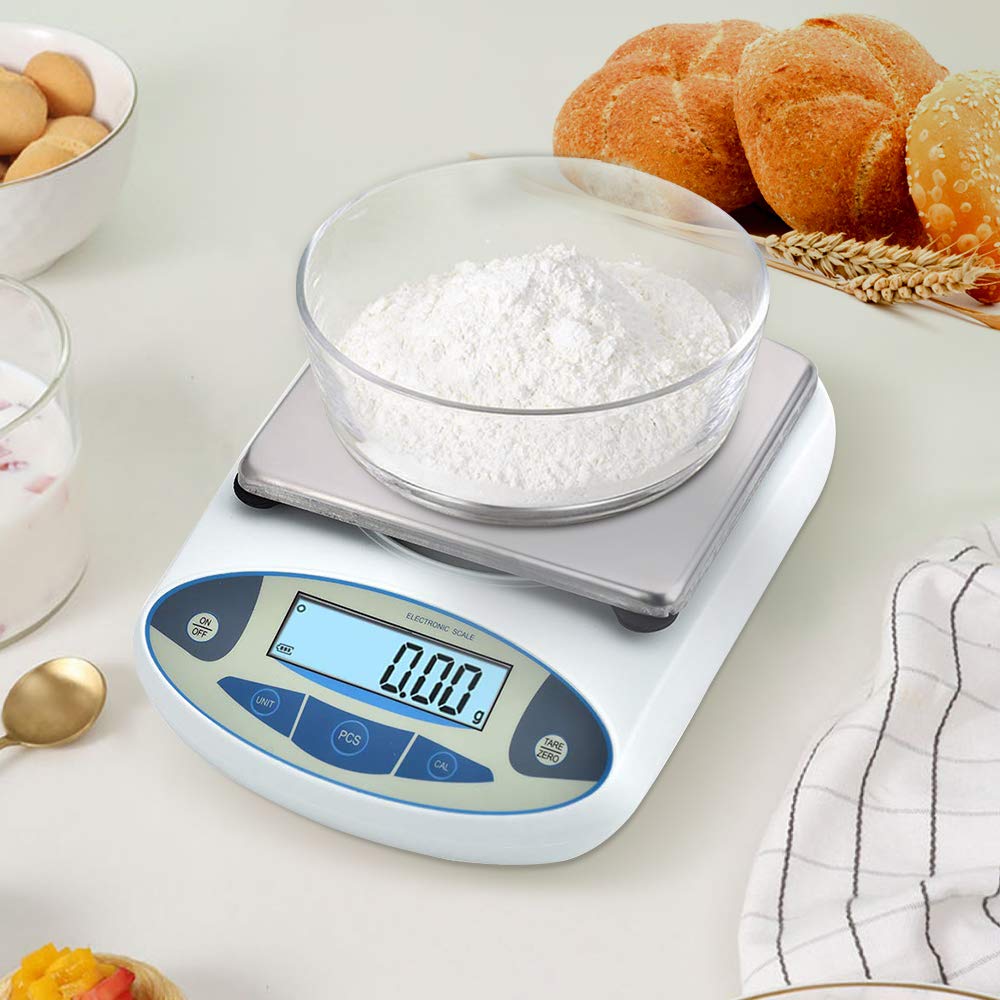 KOOKYOU Lab Analytical Electronic Balance Scale 0.01/5000 Gram Scale Laboratory Balance Digital Kitchen Balance Scale Jewelry Gold Scale Precision Balance