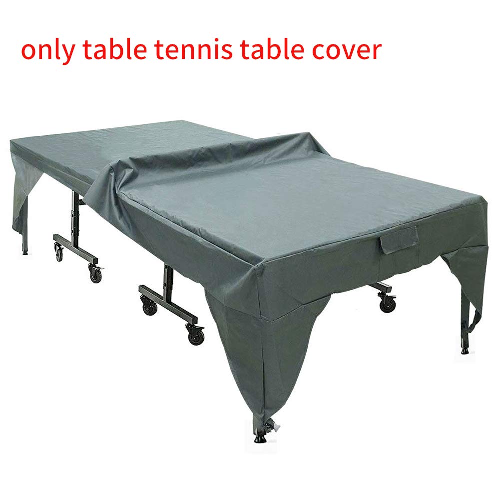KOET P-ing Pong Table Cover β 280x153x73cm β with Buckle Strap - Classic Collection β Polyester Taffeta - Black/Grey