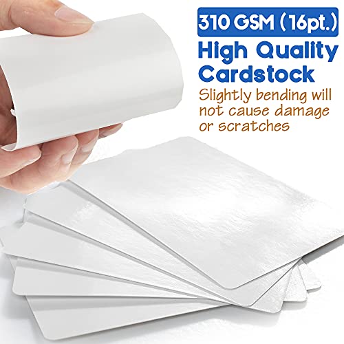 LotFancy Blank Playing Cards, 180PCS, Dry Erase, Reusable Flash Cards to Write on, DIY Vocabulary Study Cards, Learning Cards, Game Cards, Message Card, Gift Card, Glossy Finish, Poker Size