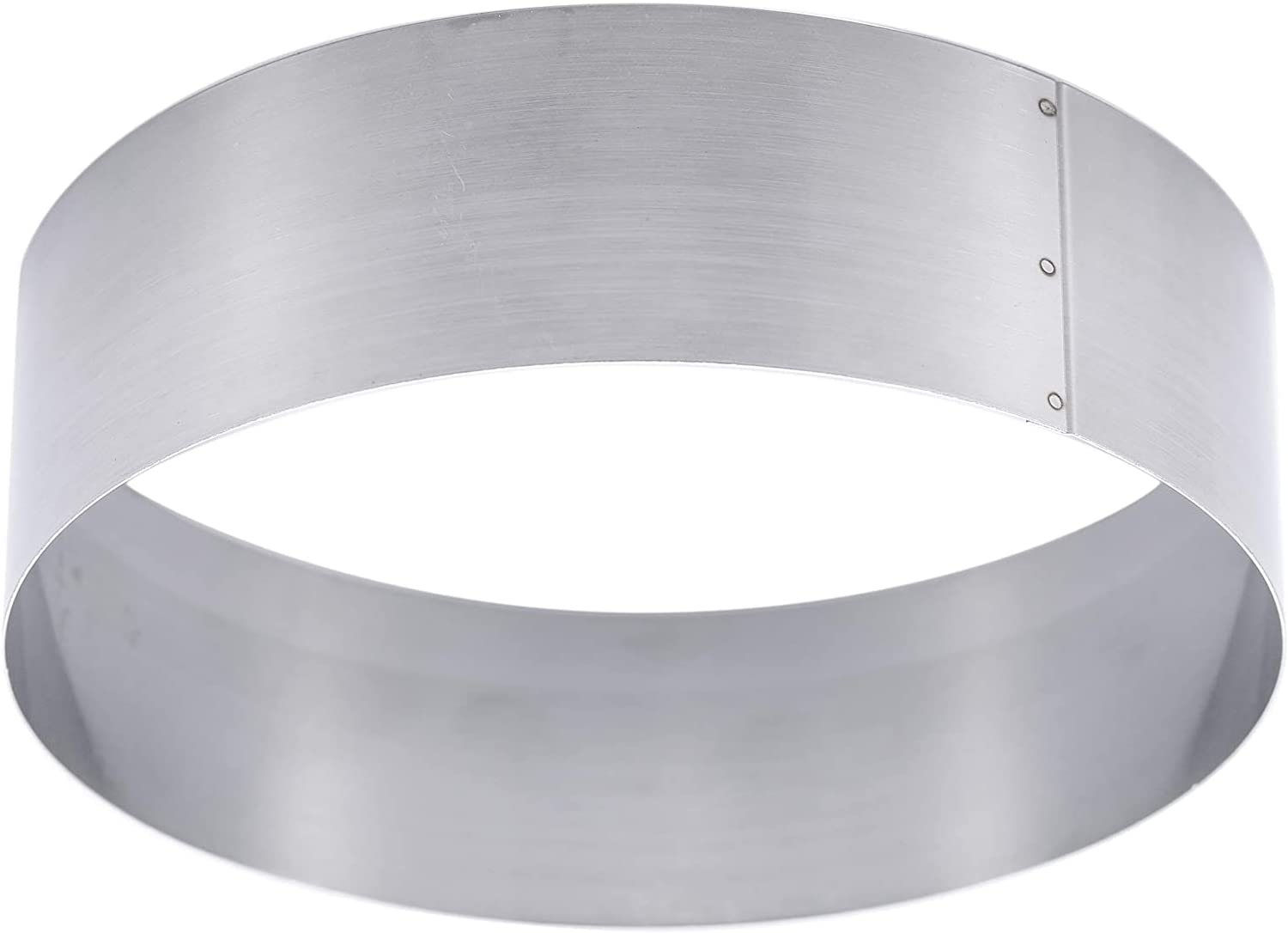 Siking Stainless Steel 4 / 6 / 8 Inch Round Cake Ring Mold Round Cutter Pancake Mold For Mousse Cheese Cookie Salads Onigiri (Round), H 11- 3