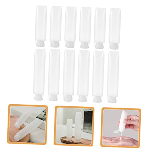 Zerodeko 12pcs lotion bottle pp refillable travel bottles face wash dispenser Multipurpose travel containers for toiletries Vial multi-use lotion bottles empty bottle Leakproof