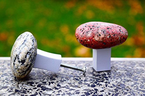 Stone knobs and pulls. Beach Stone Kitchen Cabinet pull knob. Door handle. Stone Cabinet Knobs. Furniture knobs. Drawer Pull. 1 PCS