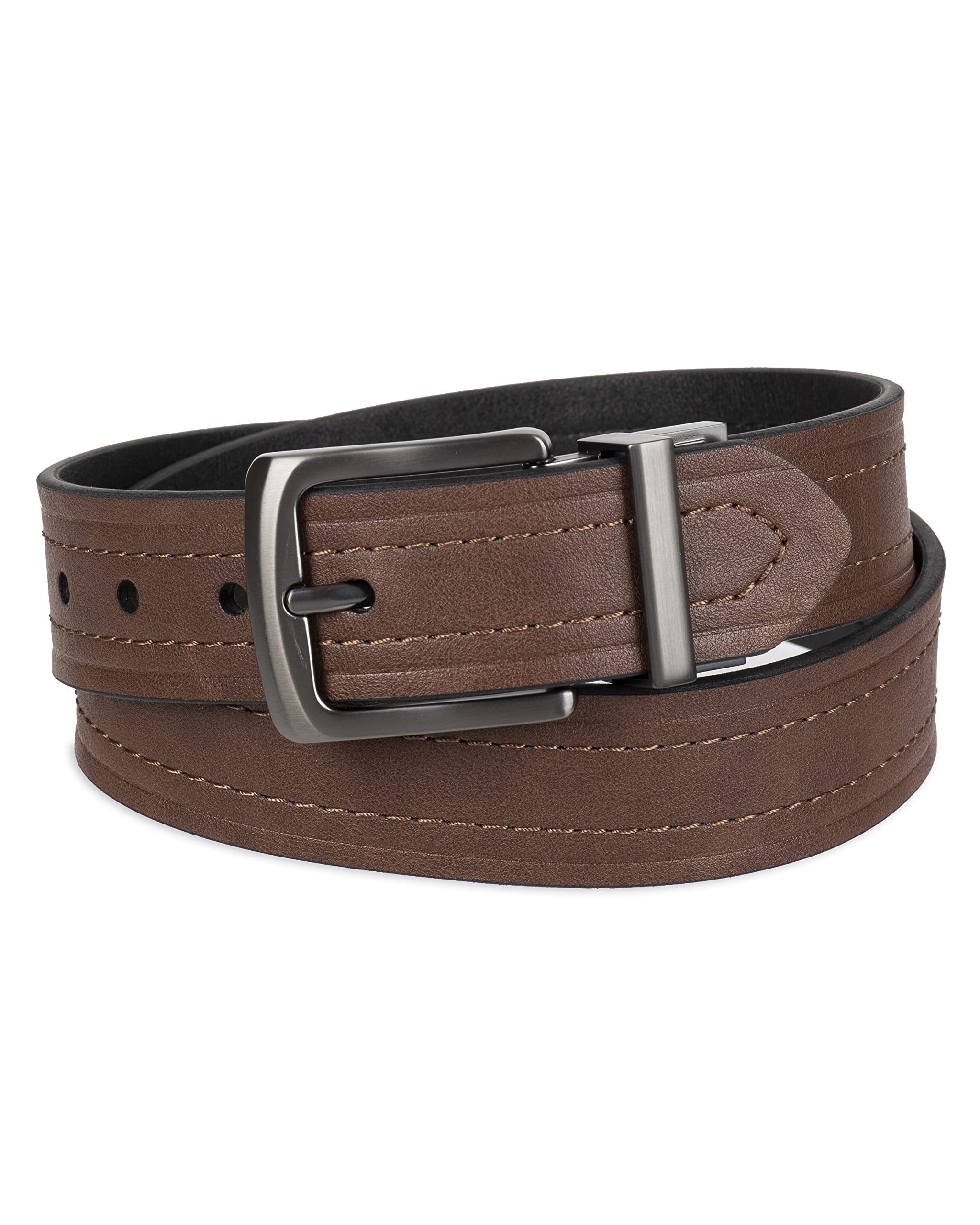 Levi's Men's Reversible Casual Jeans Belt, Brown/Black 1, Large (38-40)