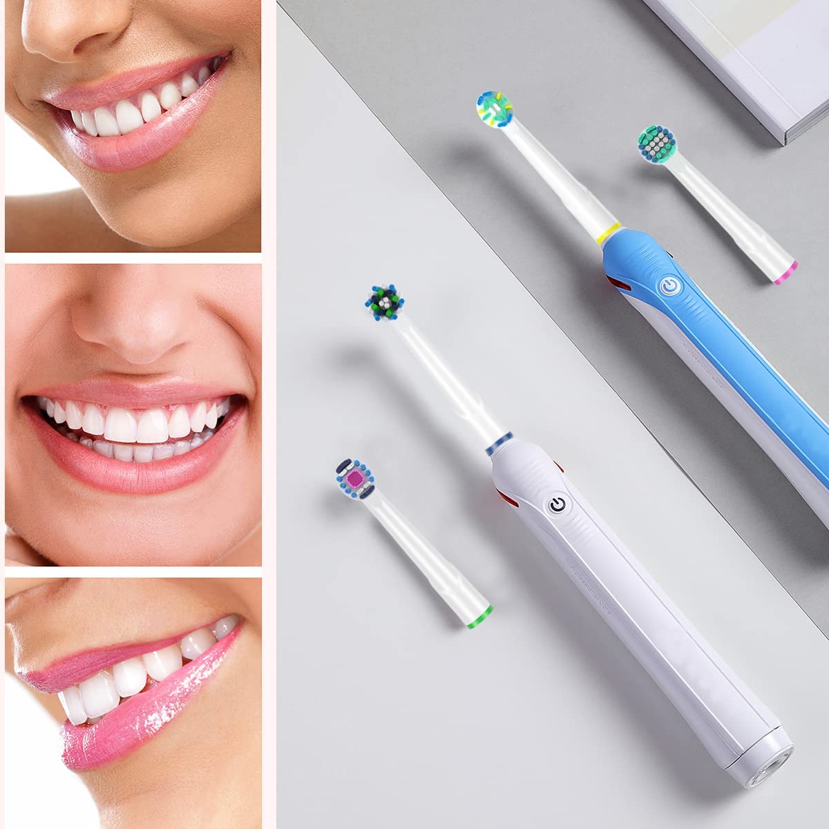 Koboks ITECHNIK Replacement Heads Compatible with Oral B Braun, Includes 4 PC Clean, 4 Floss Clean, 4 Cross Clean & 4 White Clean from ITECHNIK (White)