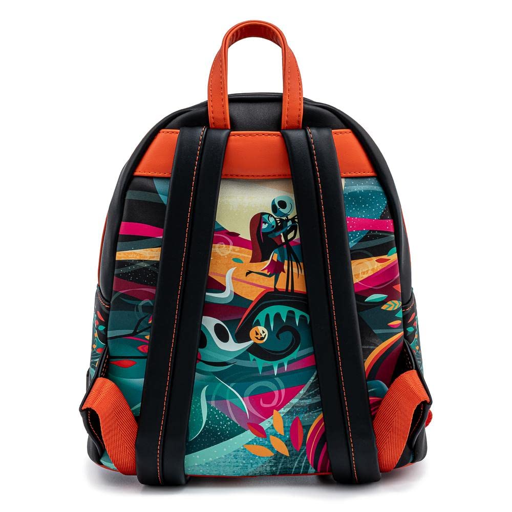 Loungefly Disney Nightmare Before Christmas Simply Meant To Be Womens Double Strap Shoulder Bag Purse