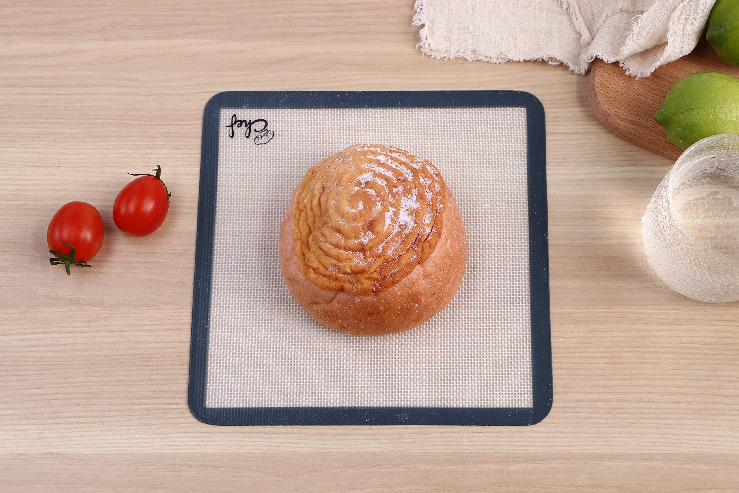 Silicone Baking Mats Set of 5 + 1 Spatula - 100% Non-Stick Reusable Food Safe Liners, Baking Sheets For Oven, Macaron