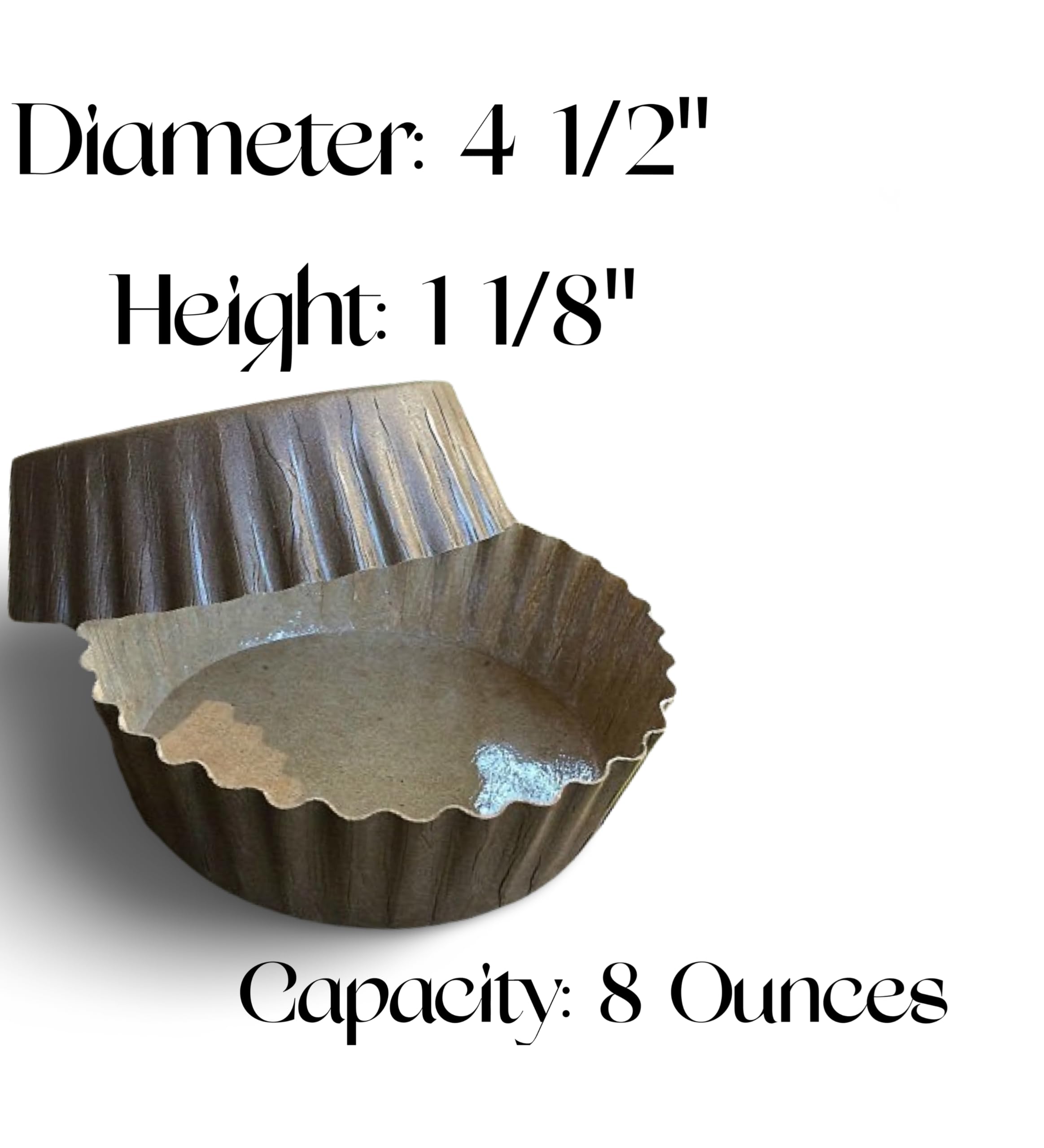 Solut 8 oz. Oven Safe Paper Baking Cup with Extruded Polymer Coating - 720/Case