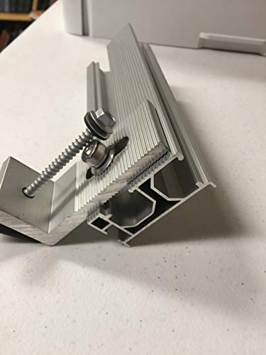 Solar Panel Mounting kit to Mount for 6 Solar Panels, with Clamps, L-Brackets & 88 Inch Rails