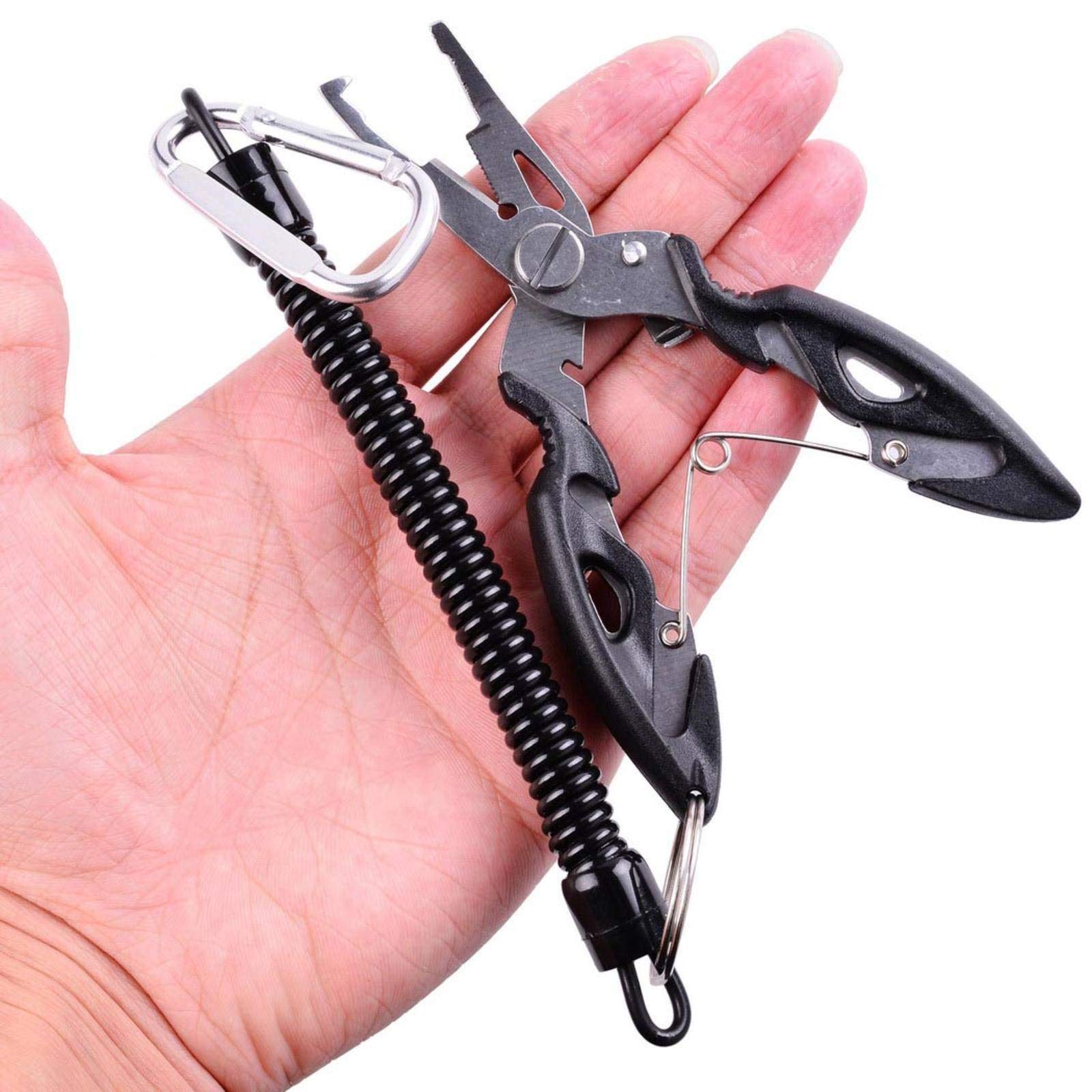 NC Fishing Pliers, Scissors, Braided Wire, Bait, Knife, Hook Remover, Etc. Fishing Tackle Tool Cutting Fish with Pliers Multifunctional Scissors