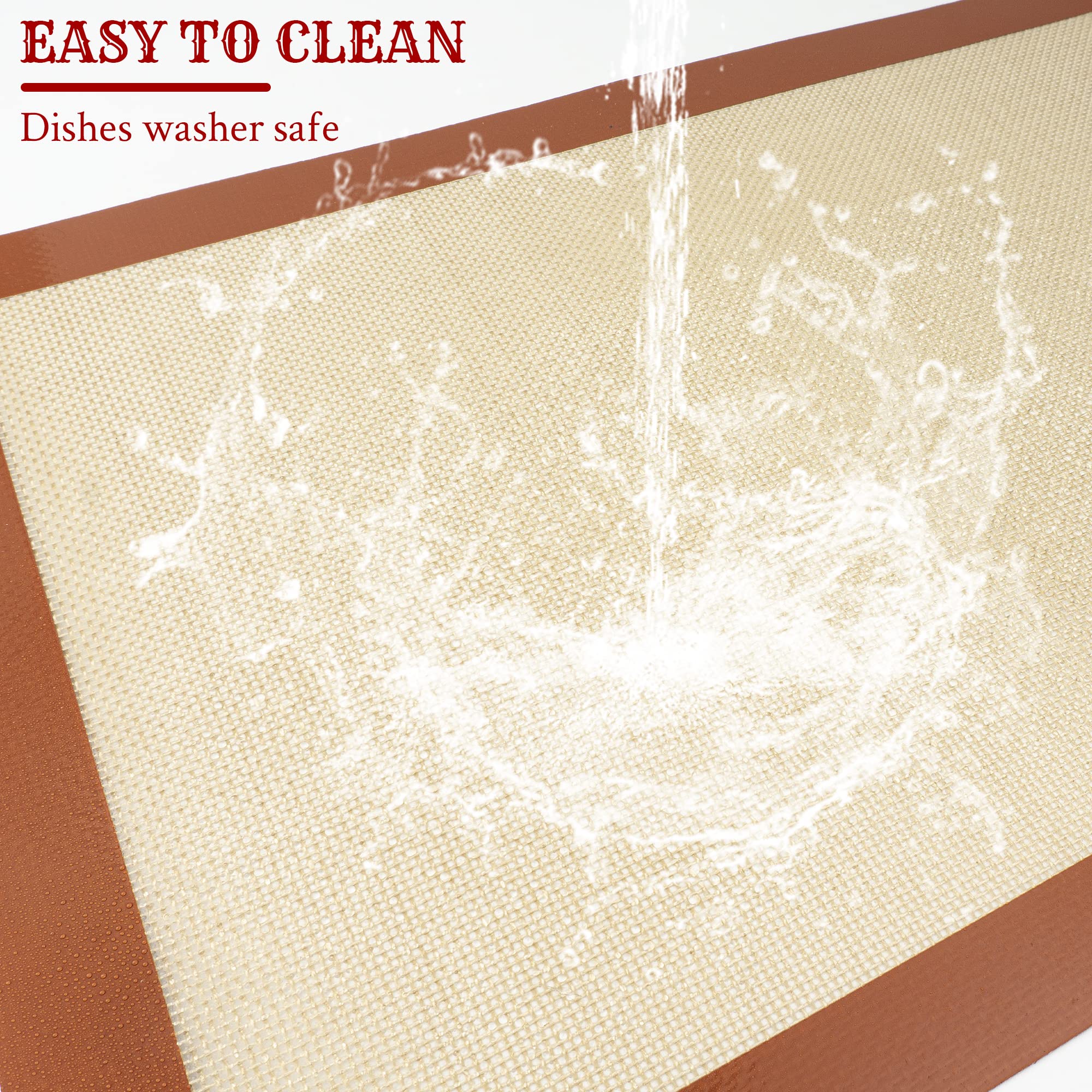 Silicone Baking Mat, Non Stick Cookie Sheet Reusable Silicone Mats for Baking