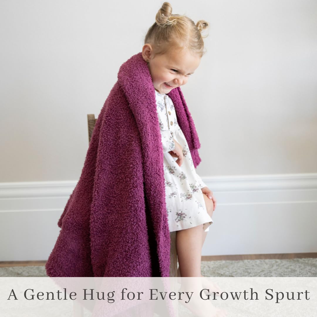 SARANONI Bamboni Luxury Bamboo Baby Blanket (Deep Rose, Receiving Blanket 30" x 40")