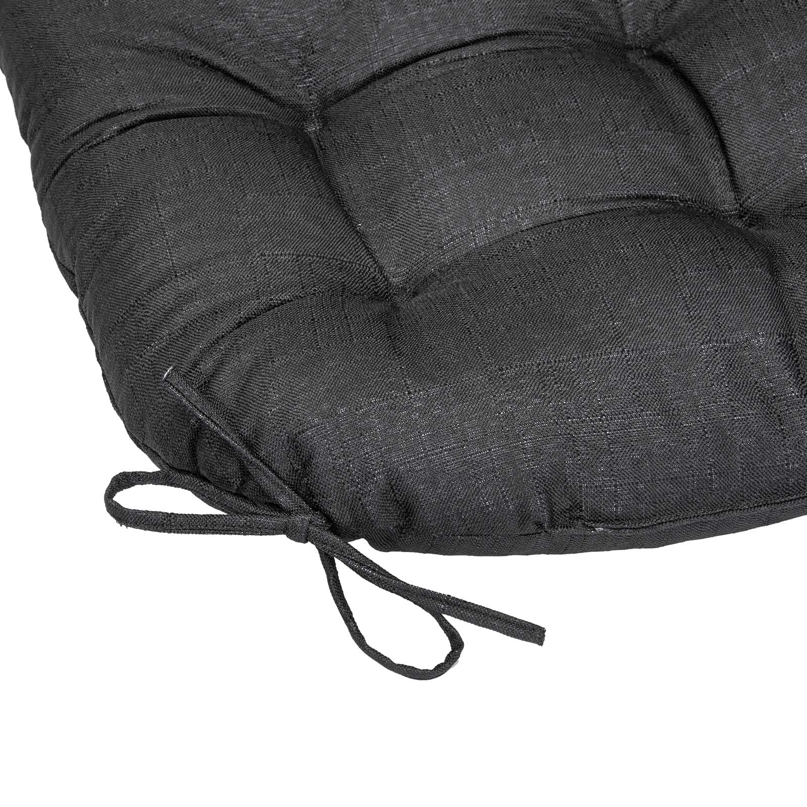 Kyaringtso Chair Cushions for Dining Chairs, 4 Pack Soft and Comfortable Chair Cushions Pads with Ties, Seat Cushions for Kitchen Chairs,Dining Room (4 Pack 17x16, Black)