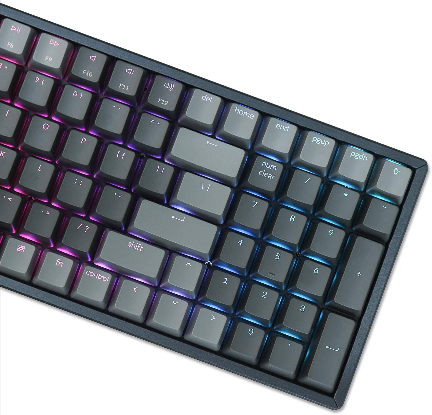 Keychron K4 Wireless Bluetooth/USB Wired Gaming Mechanical Keyboard, Compact 100 Keys RGB LED Backlit Gateron Brown Switch N-Key Rollover, Aluminum Frame for Mac Windows, Version 2